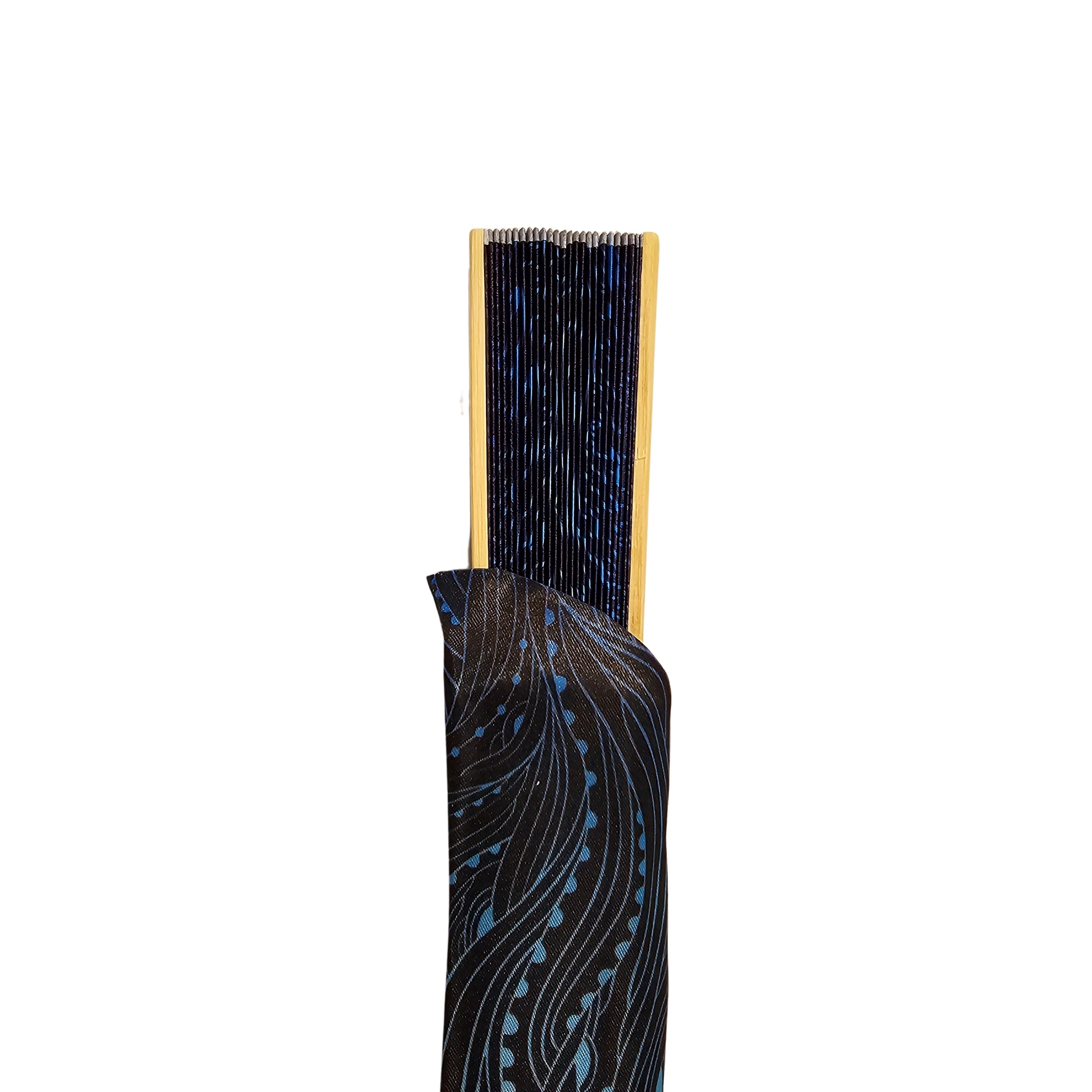 Bamboo & Satin Hand Fan – Suniela Beach